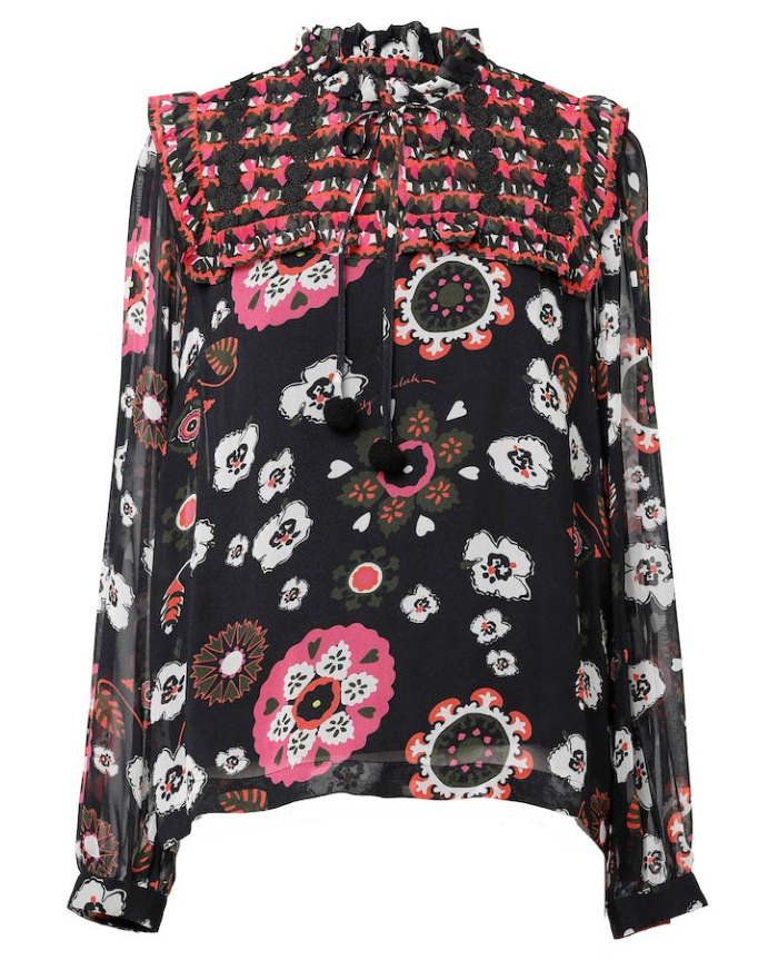 DAISY Pink Floral Blouse | Emily Lovelock